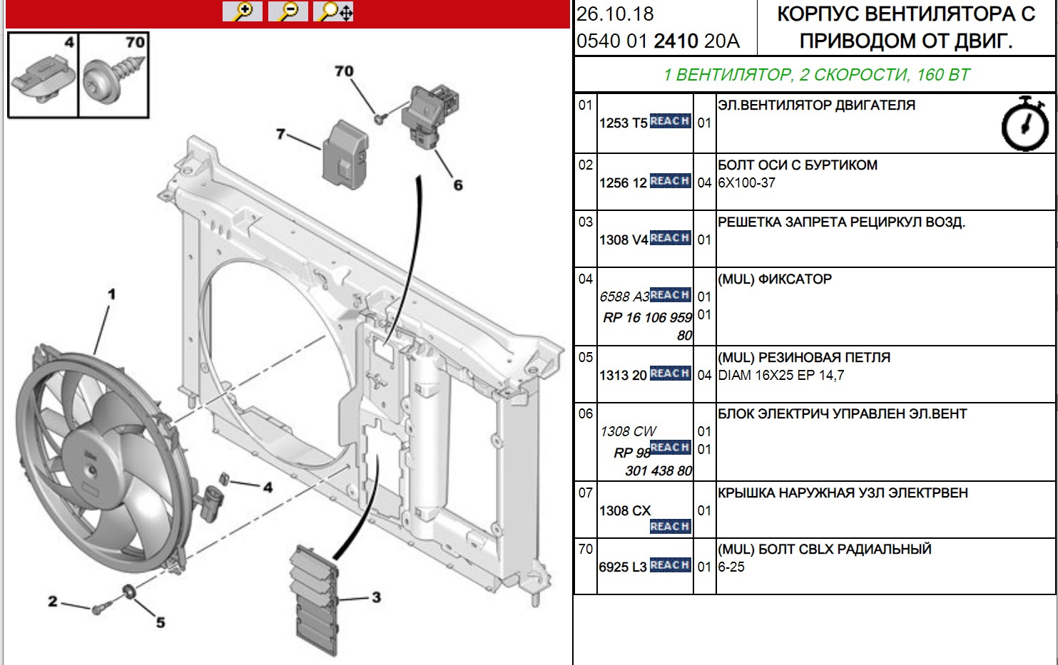 Система охлаждения Citroёn DS5 — Citroen DS5, 2 л, 2012 года | запчасти ...