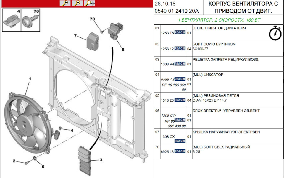 Система охлаждения Citroёn DS5 — Citroen DS5, 2 л, 2012 года | запчасти ...