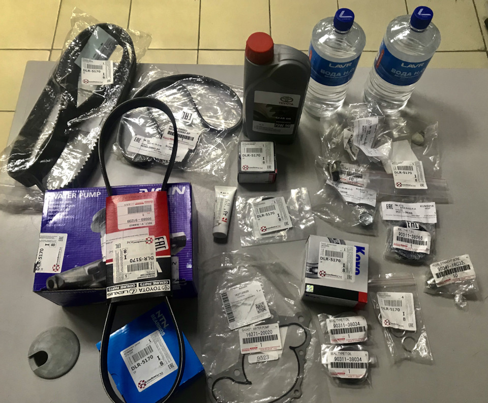 Все для обслуживания роликов и ремней, ч3 — Lexus RX (2G), 3,3 л, 2005 ...