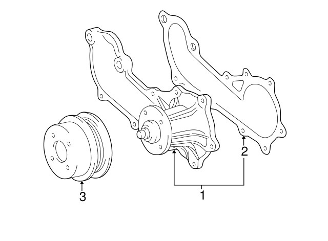 1610079445 Водяной насос TOYOTA LEXUS | Запчасти на DRIVE2