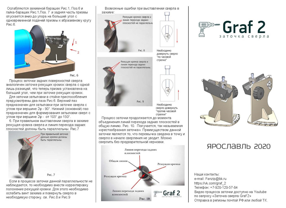 Приспособление для заточки сверл Graf 2 — DRIVE2
