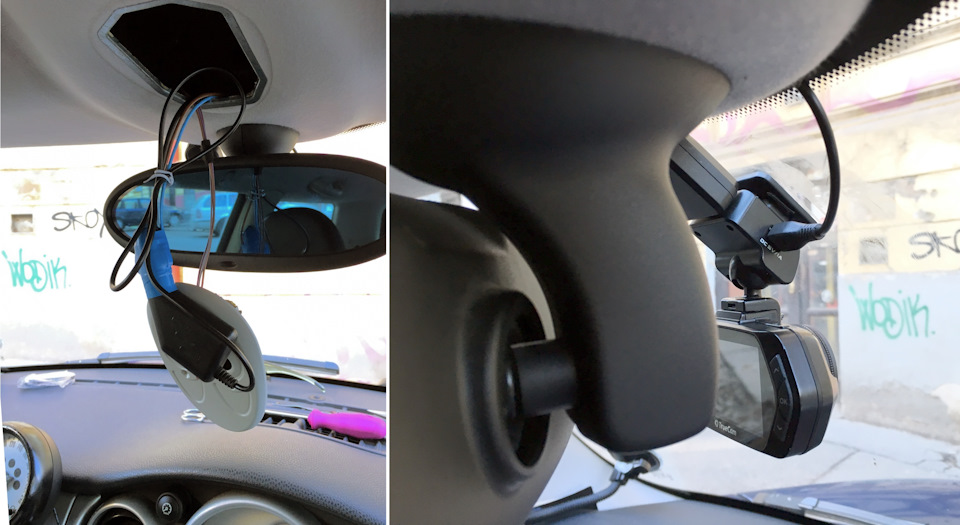 Спрятал блок питания для видео-регистратора — MINI Cooper Mk I, 1,6 л ...