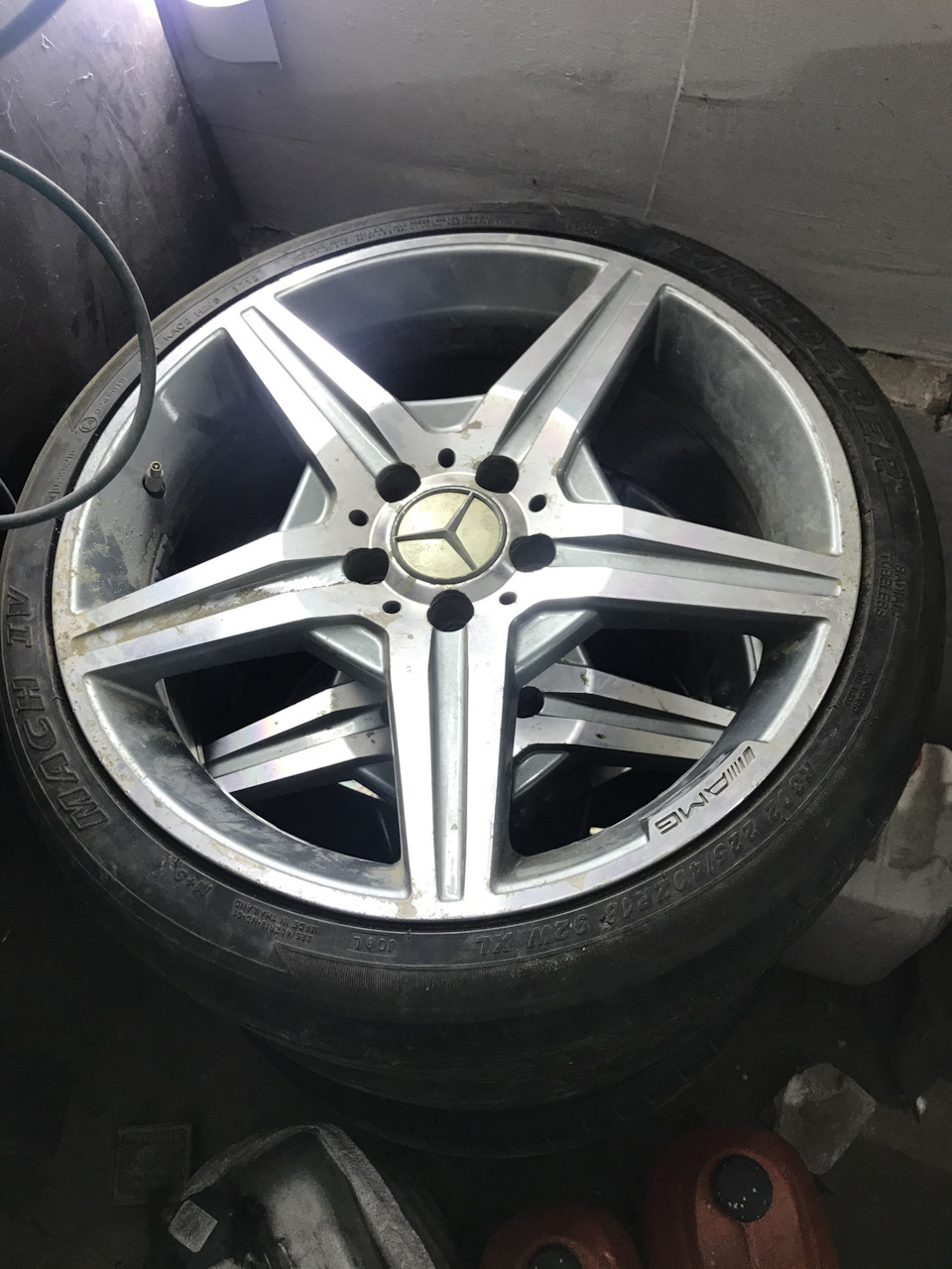 Диски реплика AMG r18 — Mercedes-Benz C-Class (W203), 1,8 л, 2005 года ...