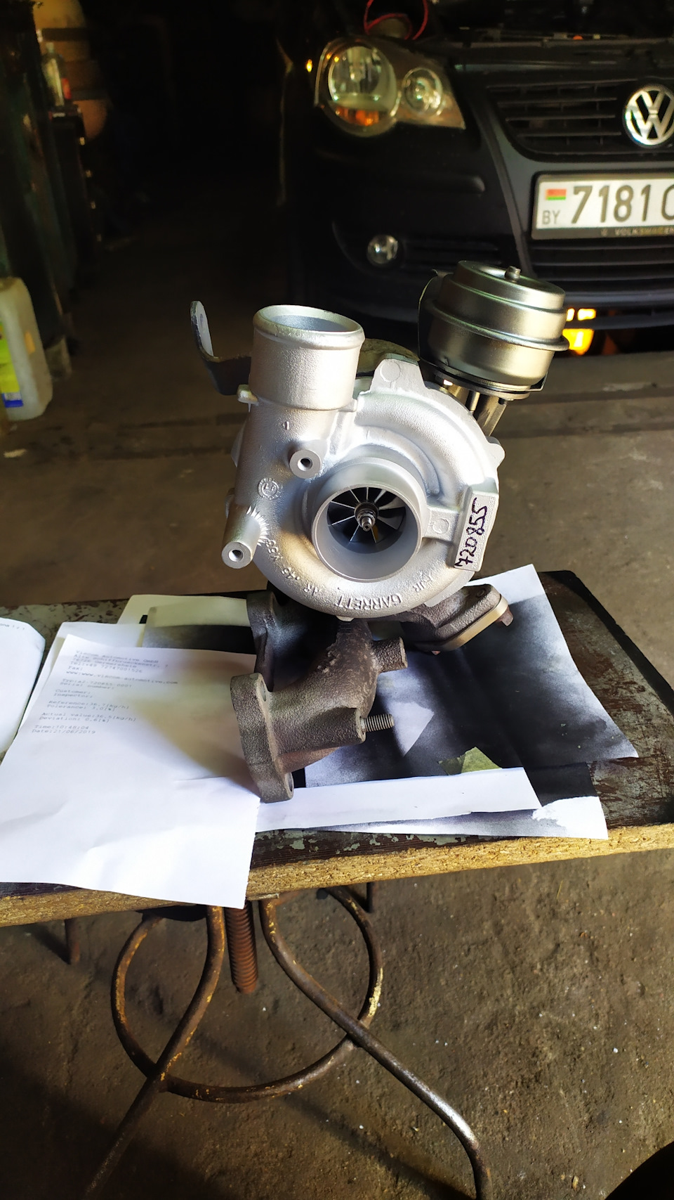 Новая турба))) ээгейй) — Volkswagen Polo Hatchback Mk4F, 1,9 л, 2005 ...