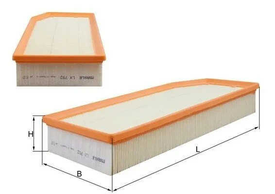 LX752 Воздушный фильтр MAHLE KNECHT | Запчасти на DRIVE2