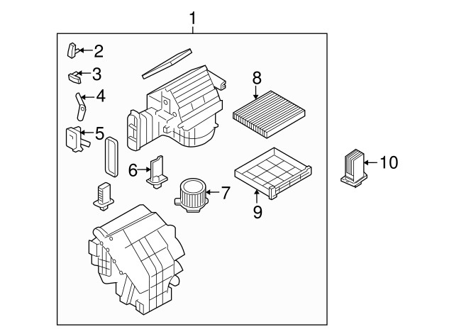 971333K000 Воздушный фильтр KIA HYUNDAI | Запчасти на DRIVE2