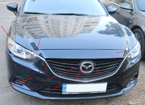 GHP950712E Решетка радиатора Mazda | Запчасти на DRIVE2