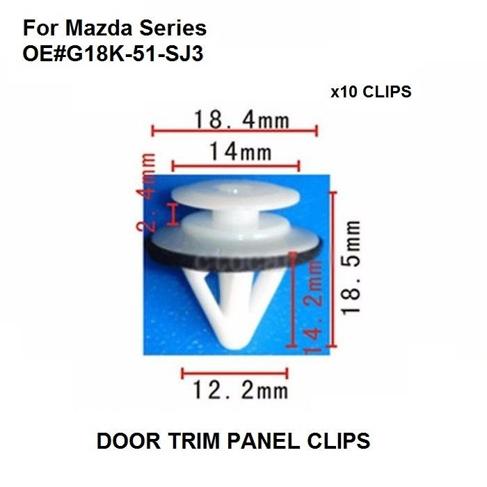 клипсы / пистоны для мазда — Mazda 6 (1G) GG, 2,3 л, 2005 года ...