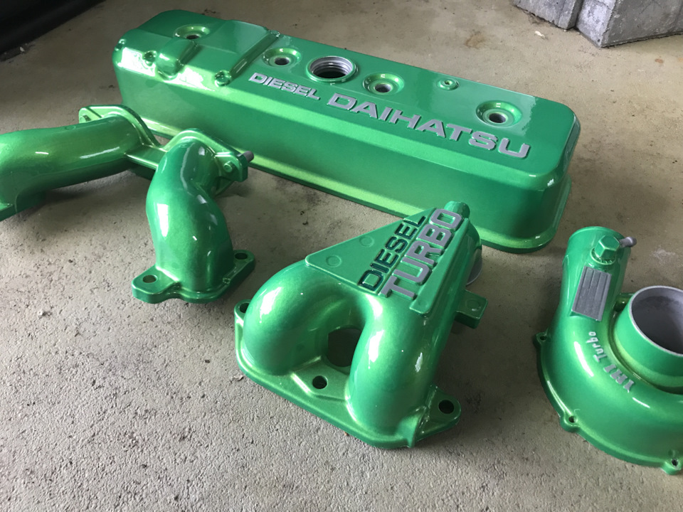 Новая клапанная DL50 + Впуск. — Daihatsu Rocky (1G), 2,8 л, 1987 года ...