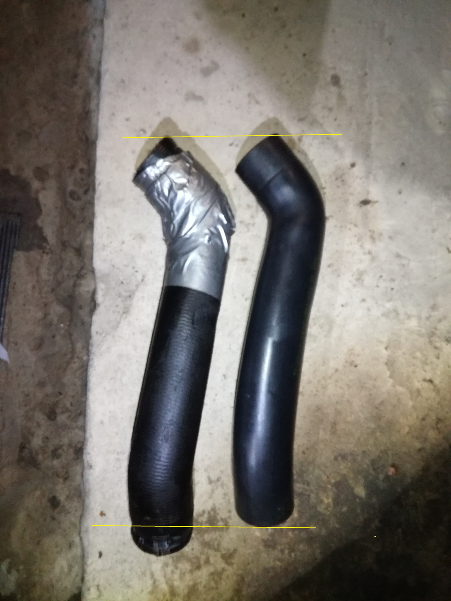 Замена патрубка интеркуллера (Volvo 31261230 ) Ford 6M51-6K863-HB на ...