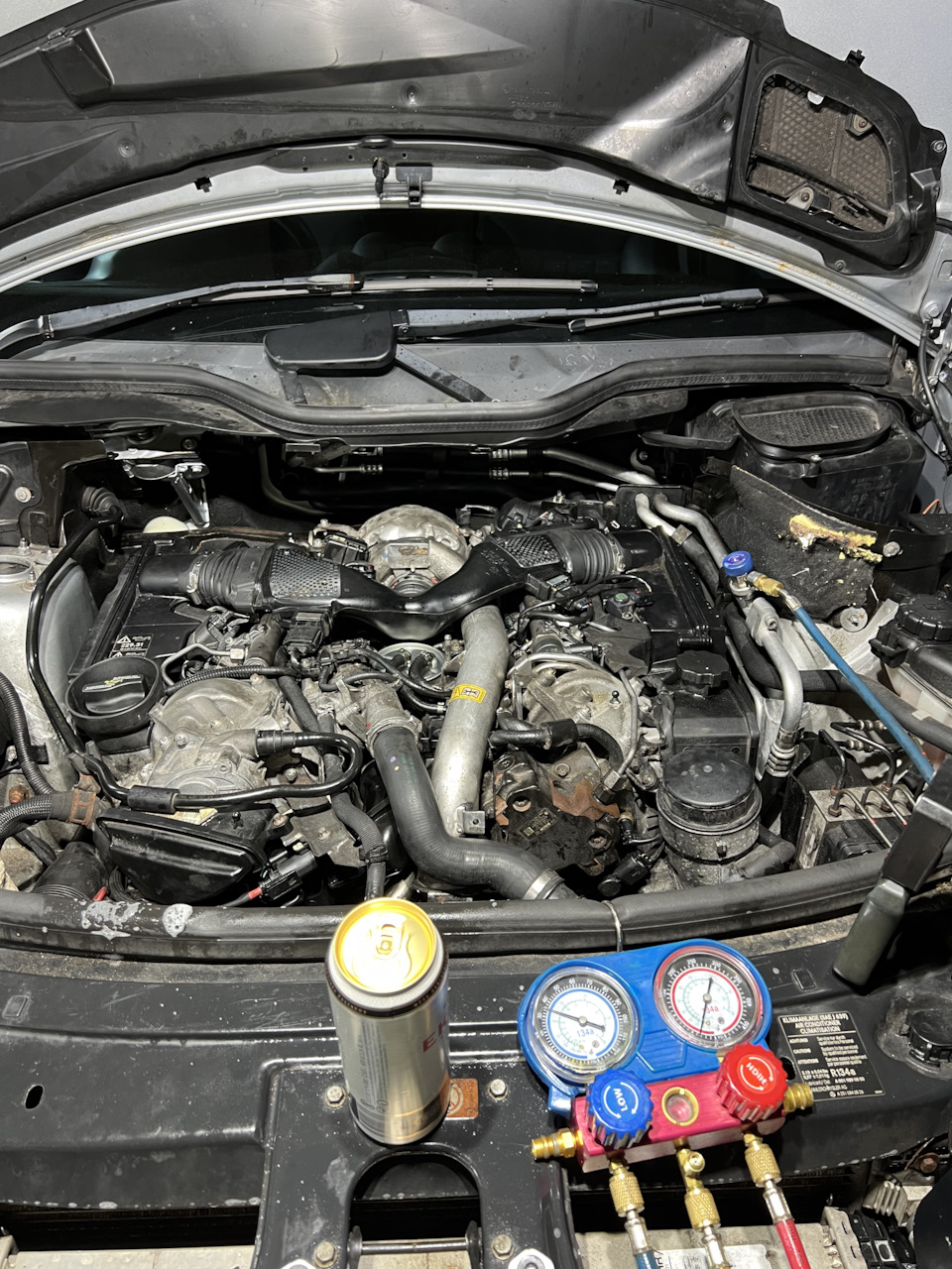 OM642 прокладки теплообменника — Mercedes-Benz M-Class (W164), 3 л ...