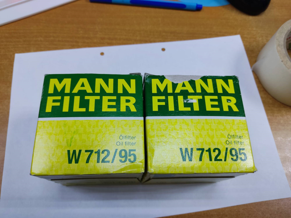 MANN W712/95 оригинал или подделка? — Skoda Octavia A7 Mk3, 1,6 л, 2016 ...