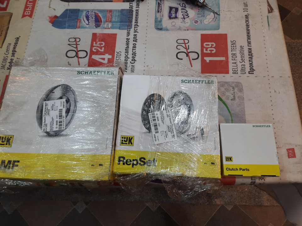 Маховик, выжимной, комплект сцепления LUK на форд транзит 2.4 tdci ...
