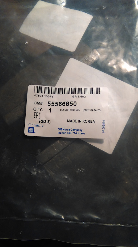 55566650 Датчик кислородный GM | Запчасти на DRIVE2