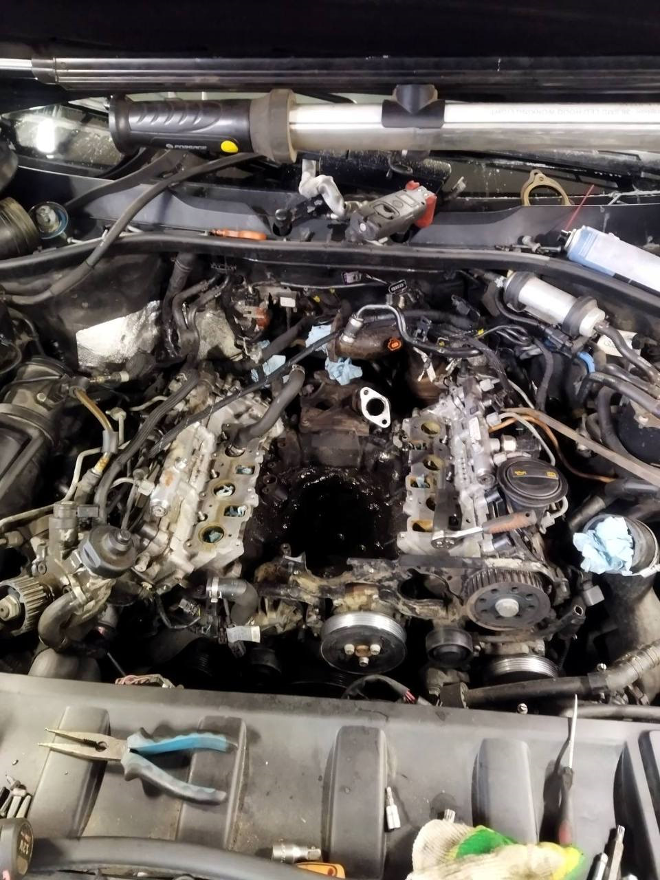 Разборки с развалом — Audi Q7 (1G), 3 л, 2008 года | плановое ТО | DRIVE2