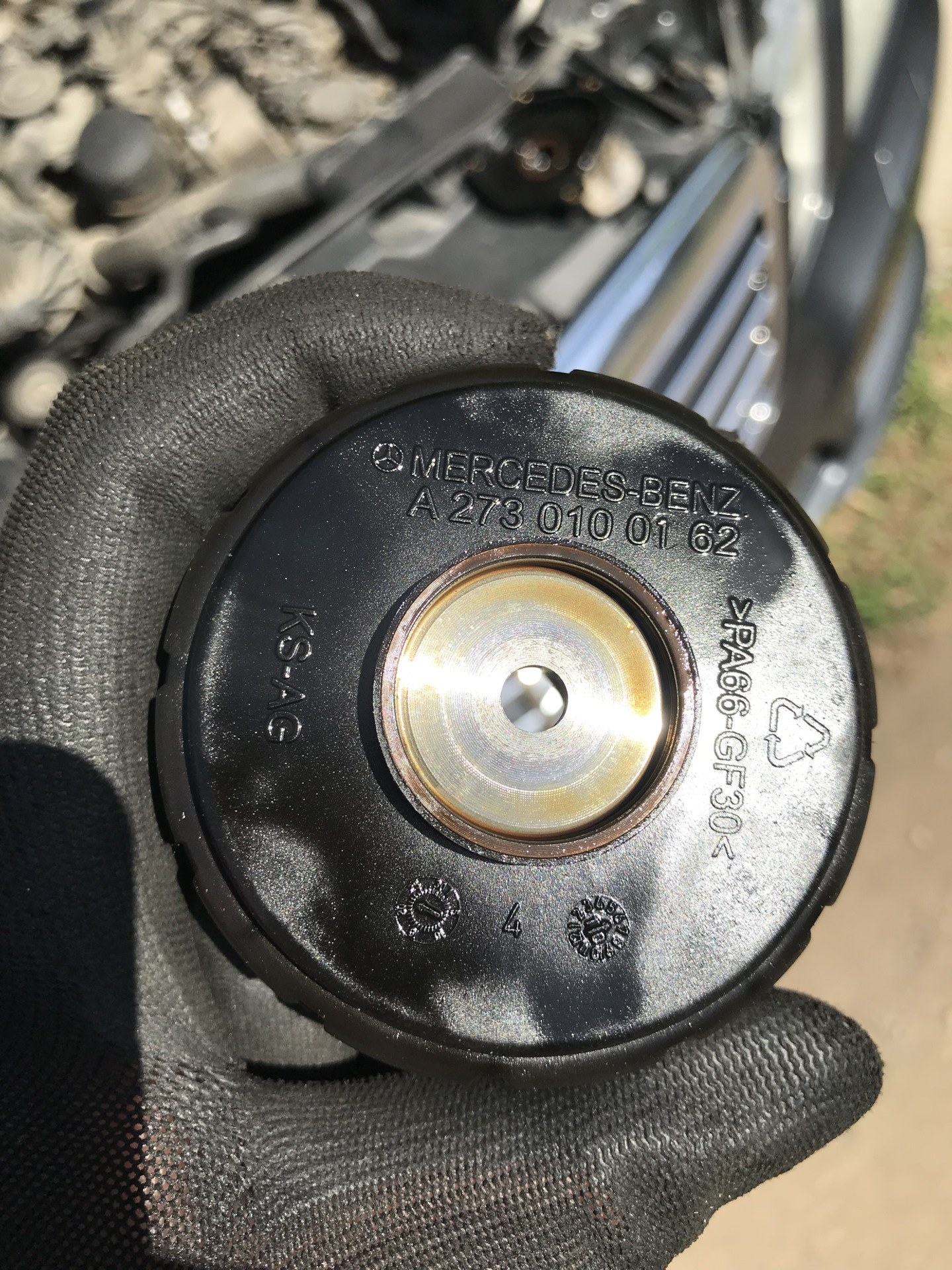 18. Замена сепаратора КВКГ — Mercedes-Benz E-class (W212), 3,5 л., 2010 ...