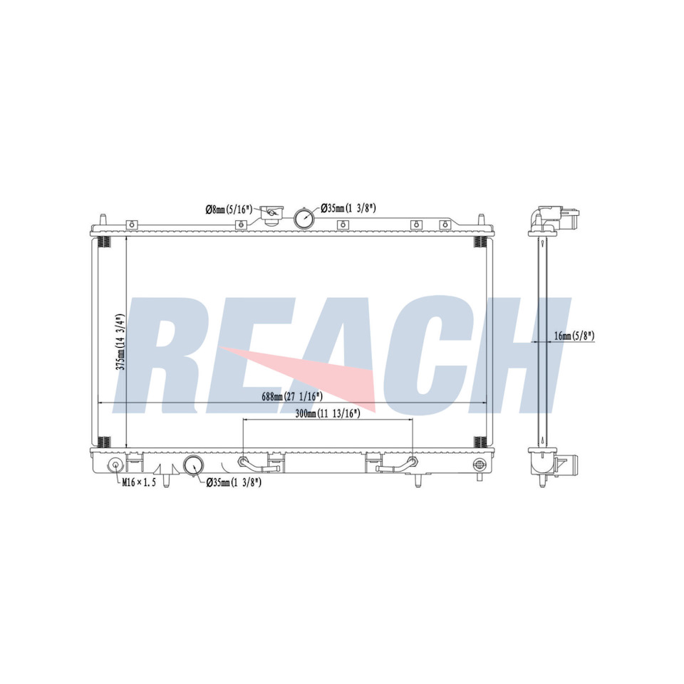 1412448116 Радиатор охлаждения Reach Cooling | Запчасти на DRIVE2