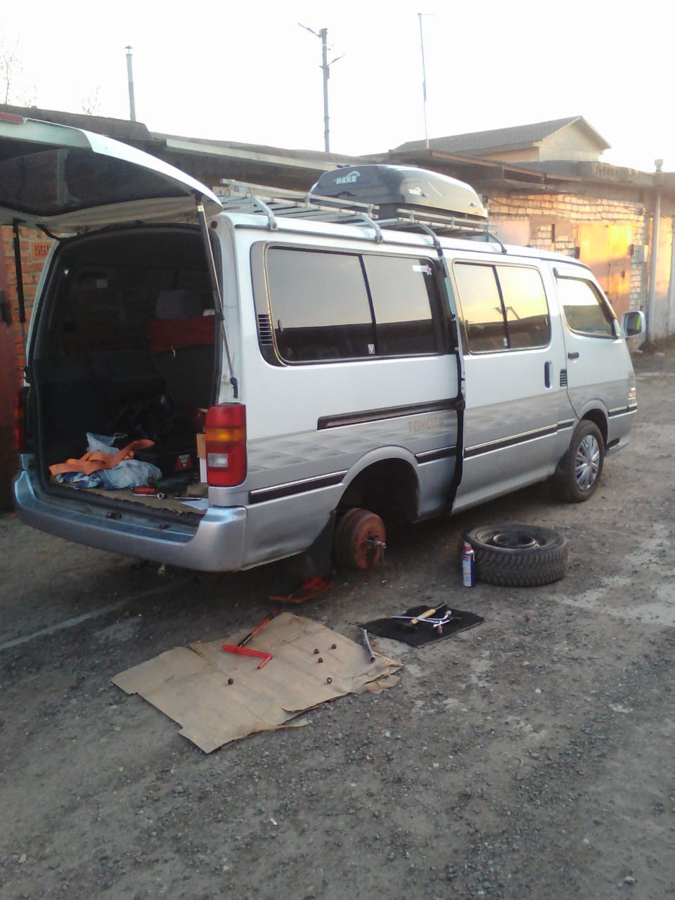 Обслуживание барабанов Хайс H100 — Toyota HiAce (H100), 2,4 л, 2001 года | плановое ТО | DRIVE2