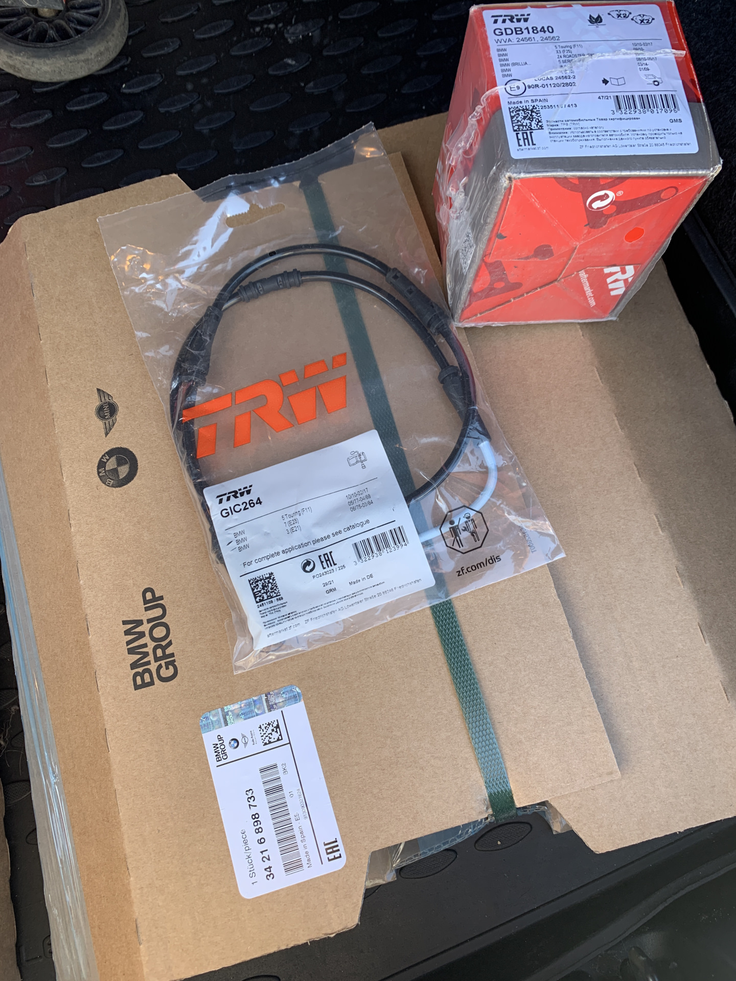 Задние тормозные диски OEM — BMW 5 series (F10), 3 л, 2013 года ...