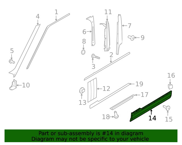 LR154734 Side Molding Jaguar Land Rover | Запчасти на DRIVE2