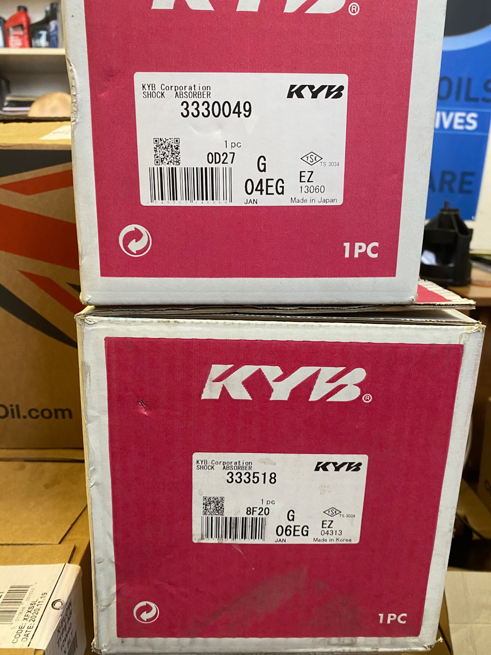 Сравнение амортизаторов KYB 3330048/49 и KYB 333518/19 для Elantra MD ...