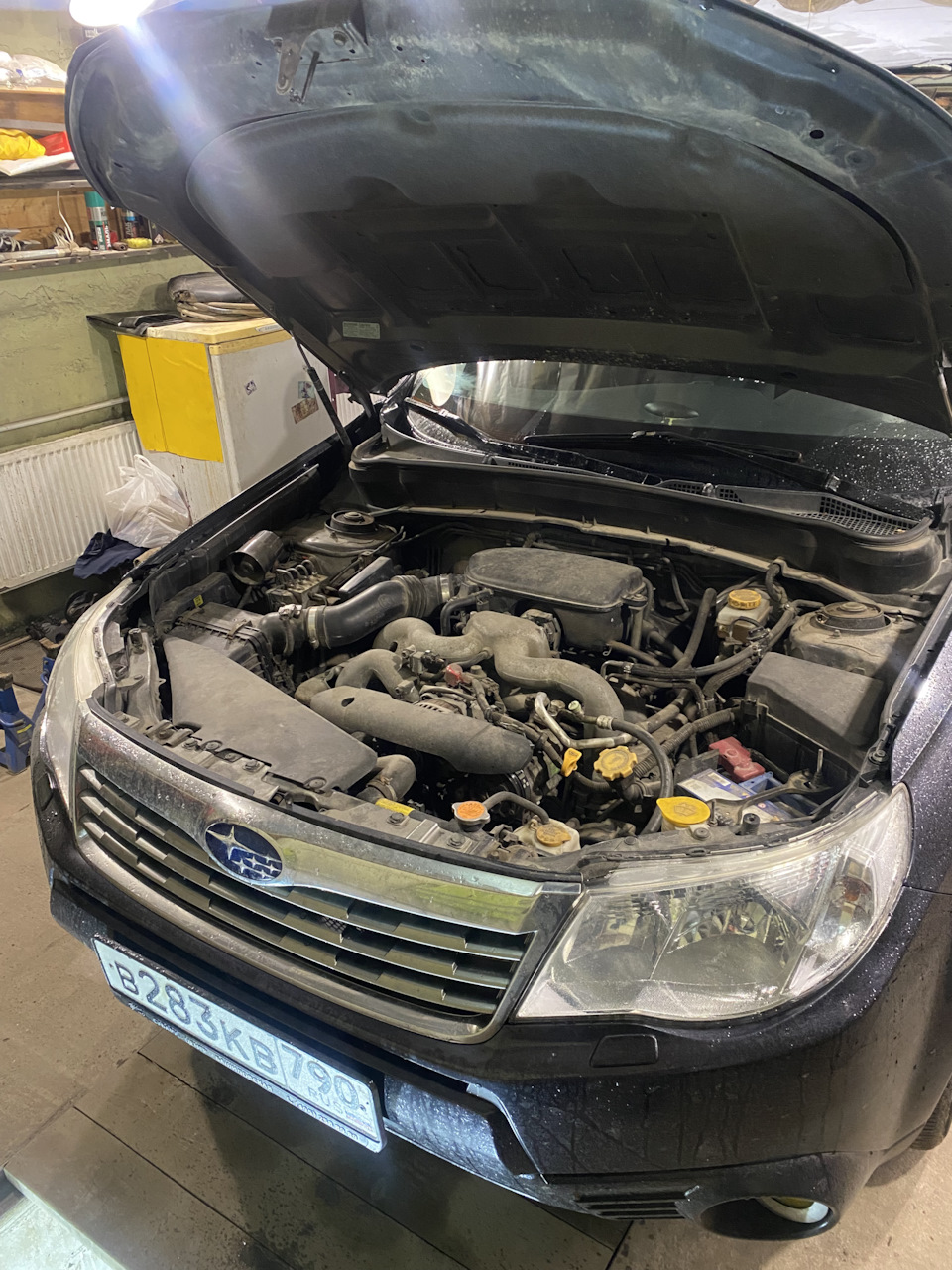 Замена передних тормозных колодок и проточка тормозных дисков. — Subaru ...