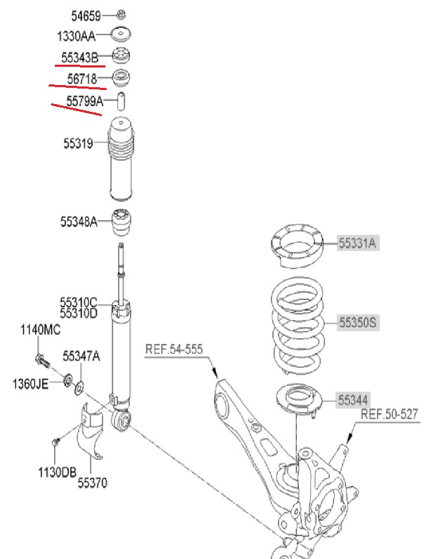 553442J000 Демфер амортизатора KIA HYUNDAI | Запчасти на DRIVE2
