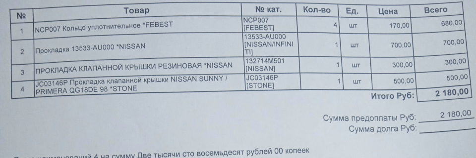 Замена сальников свечных колодцев — Nissan Bluebird Sylphy (G10), 1,5 л ...