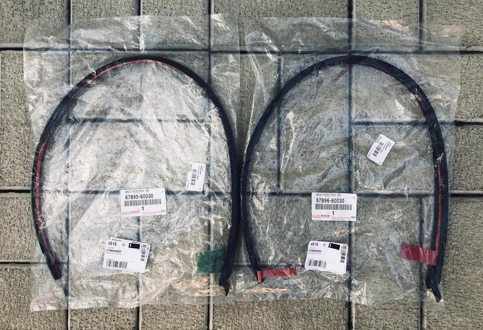 OEM Toyota Door Weatherstrip — Toyota Land Cruiser 200, 4,6 л, 2019 ...