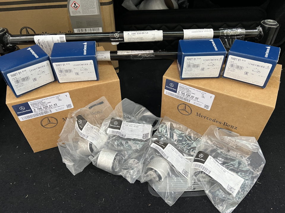 Ремонт подвески (замена з/ч) — Mercedes-Benz M-Class (W166), 3,5 л ...