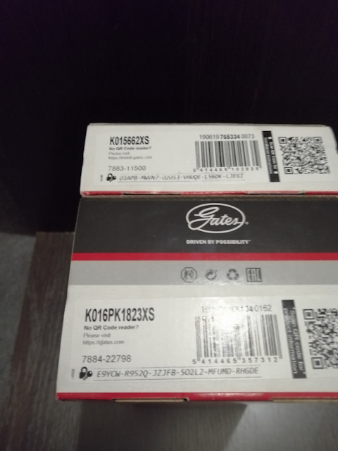 K015662XS Комплекты деталей для ремней грм GATES | Запчасти на DRIVE2