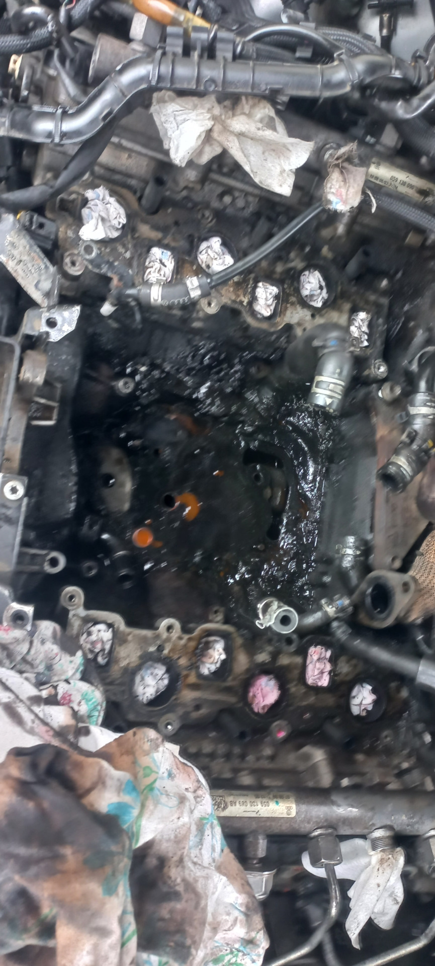 Переуплотнение развала 3.0 BUG — Audi Q7 (1G), 3 л, 2006 года | поломка ...