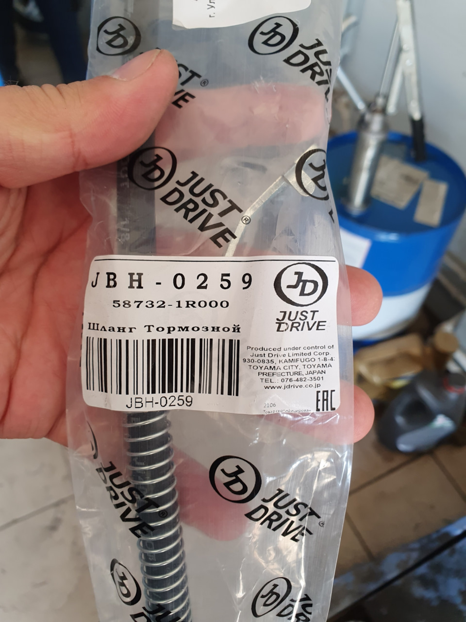 587321R000 Передний правый тормозной шланг KIA HYUNDAI | Запчасти на DRIVE2