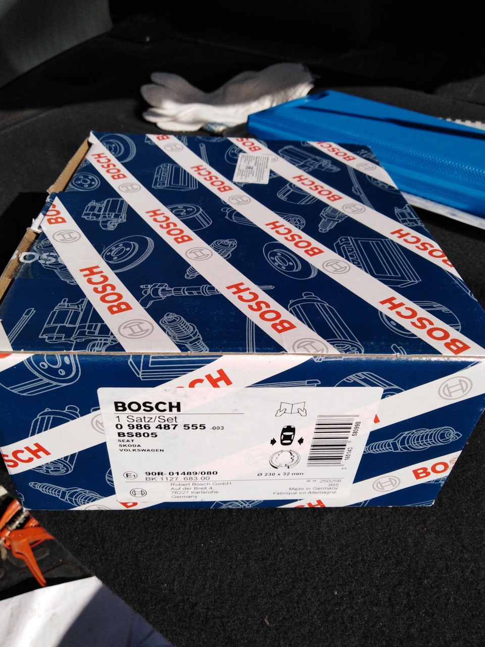 0986487555 Тормозные колодки барабанные BOSCH | Запчасти на DRIVE2