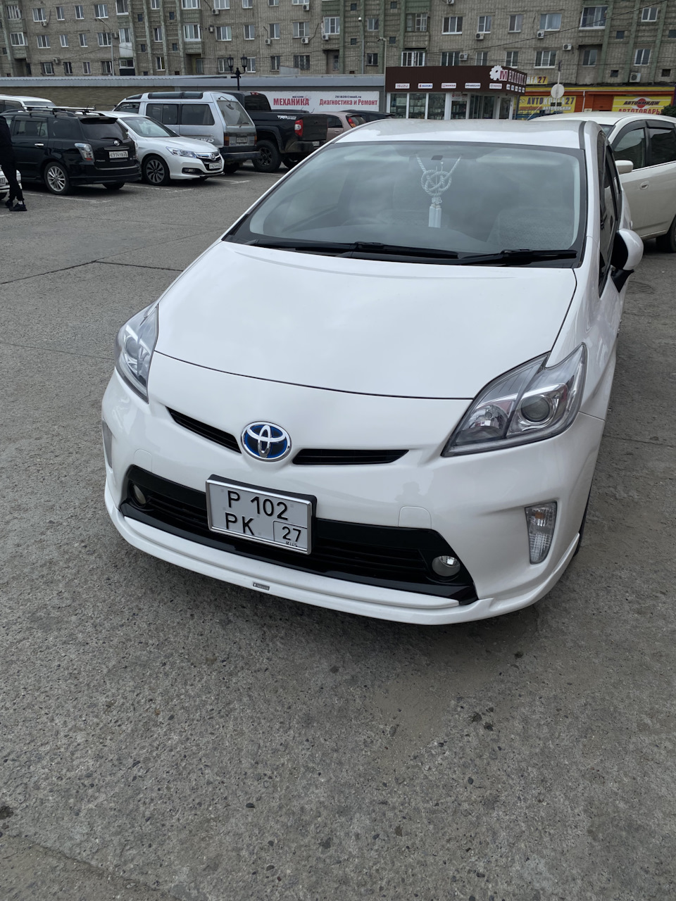 8. Рестайлинг губа Modellista(ver.2). — Toyota Prius (30), 1,8 л, 2012 ...