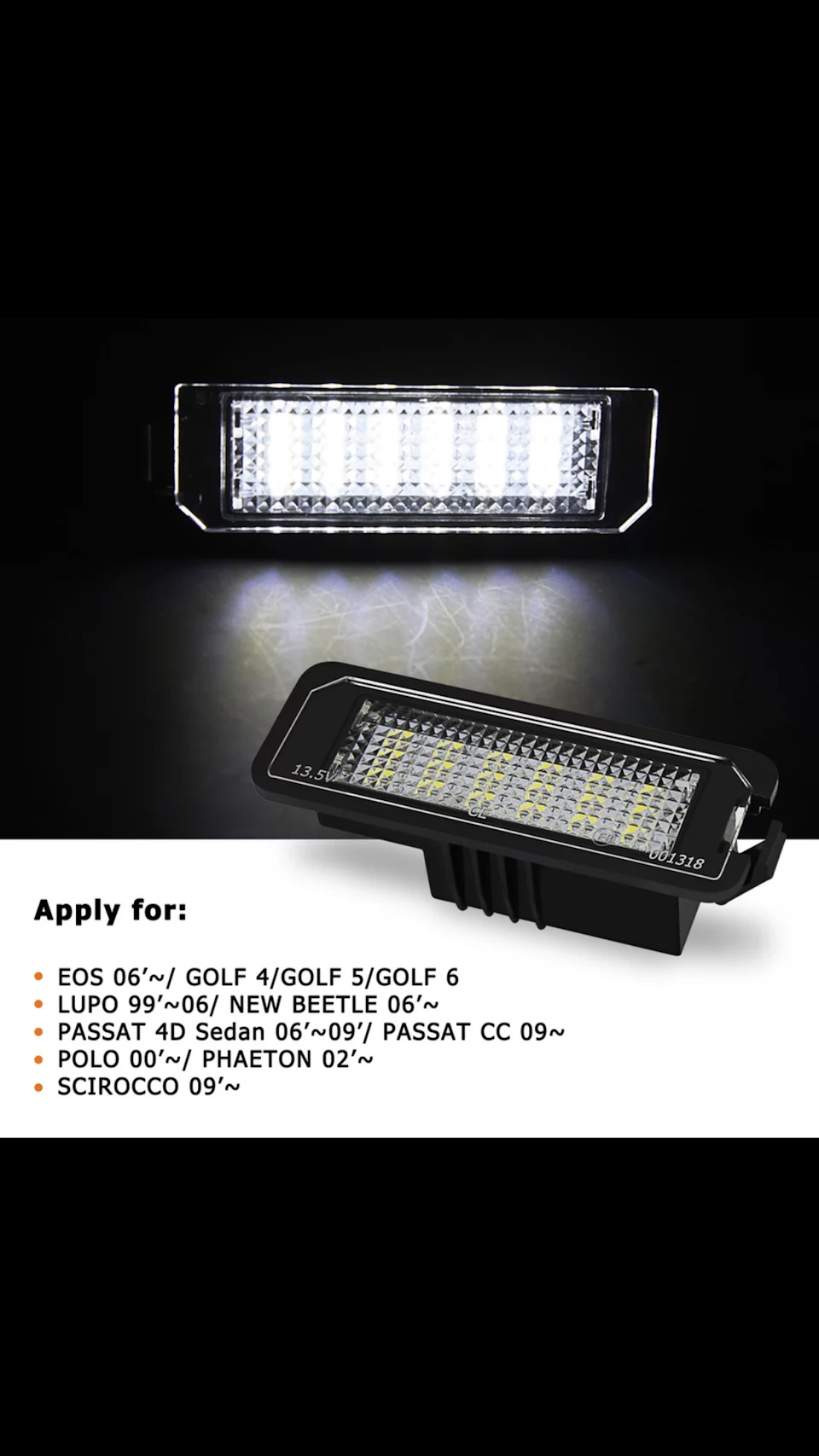 Подсветка номера — Volkswagen Passat CC, 2 л, 2010 года | своими руками ...