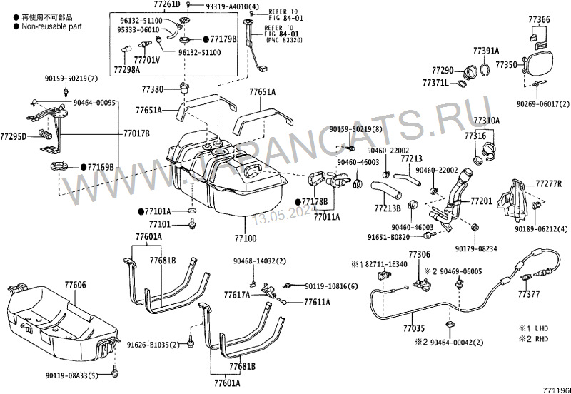 Замена скоб держателя топливного бака и задних амортизаторов. — Toyota ...