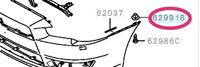 Передний бампер: крепёж. Часть #1 — Mitsubishi Lancer X, 2 л, 2009 года ...