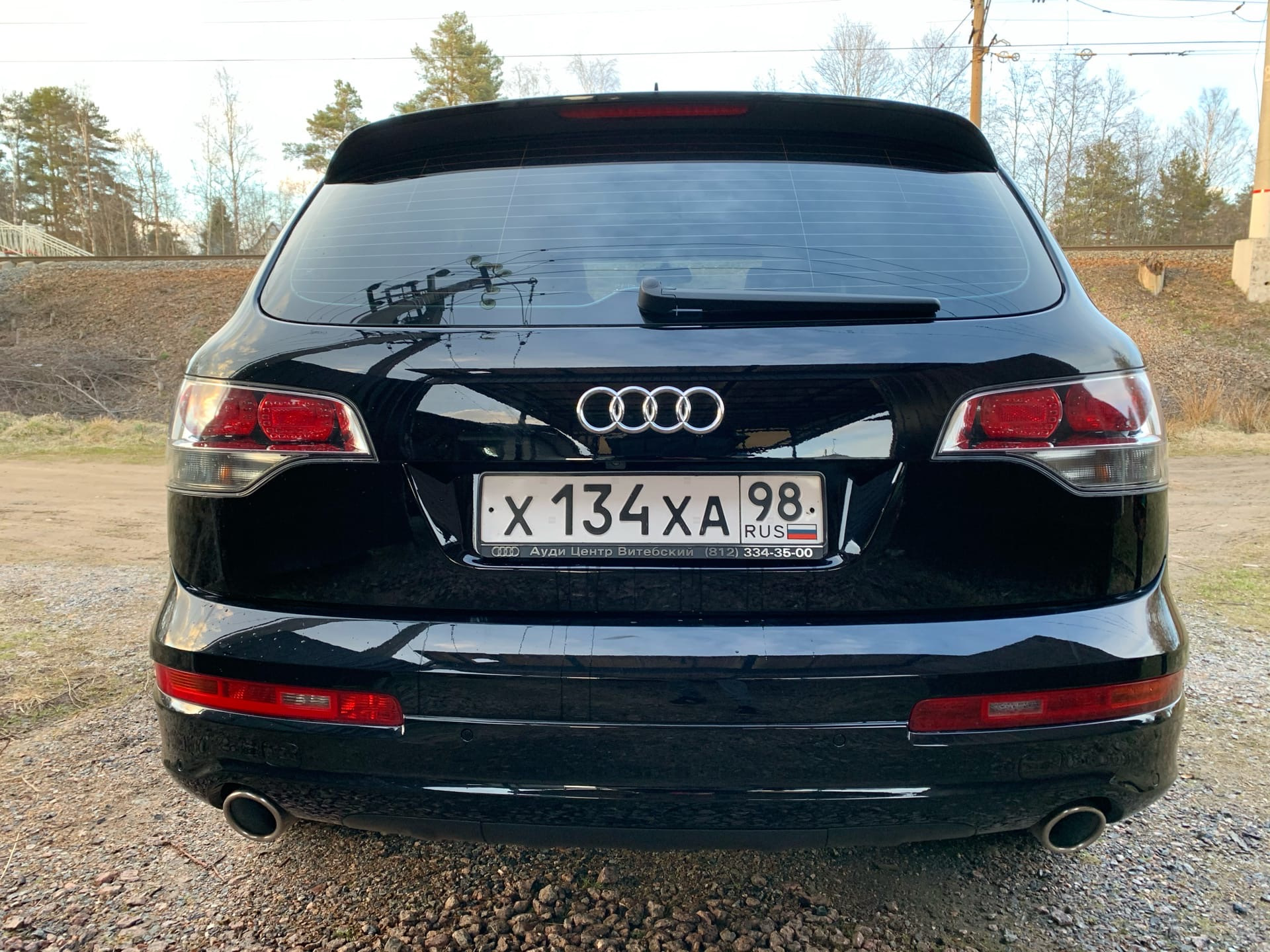 Поставил колеса+новую резину. Хакка блэк. — Audi Q7 (1G), 3 л, 2008 ...