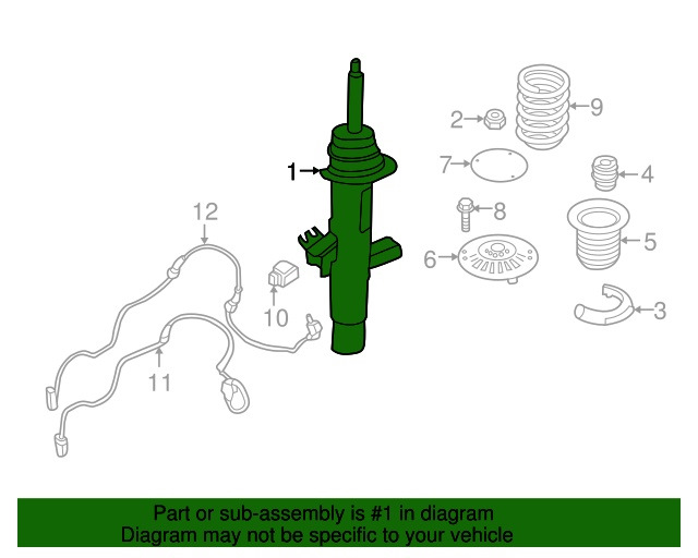 31316873754 Амортизационная стойка Пд BMW | Запчасти на DRIVE2