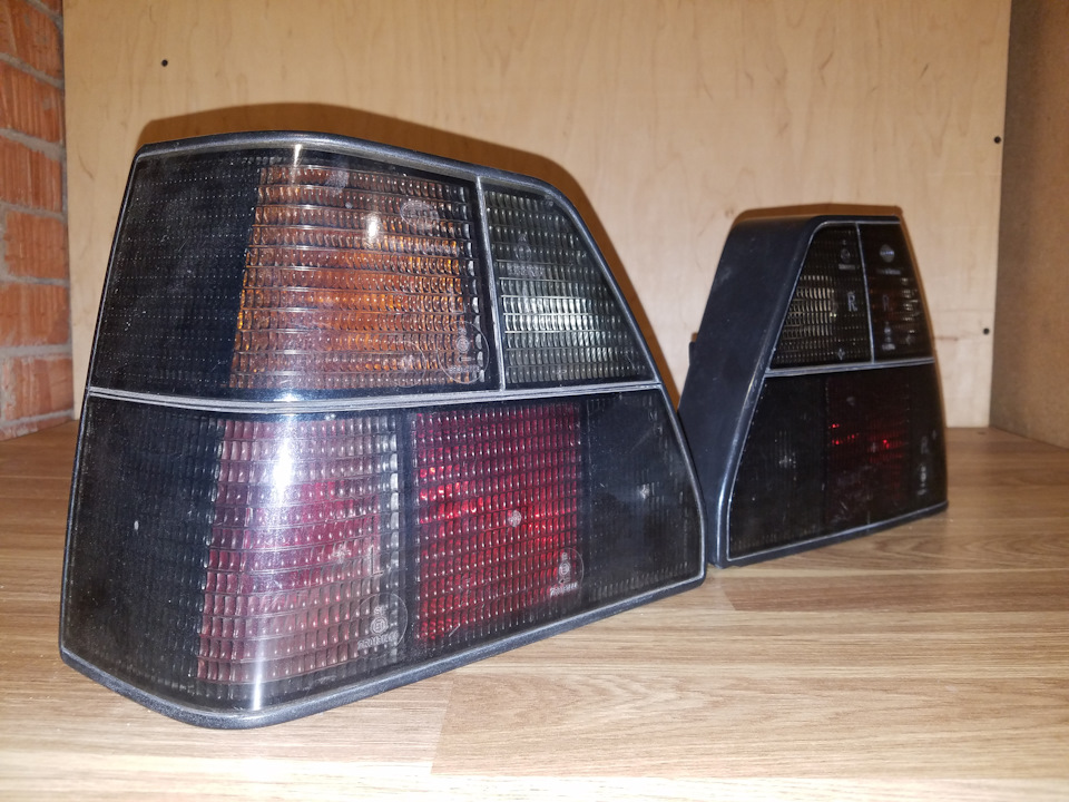 OEM Tail Rear Lights HELLA Color Black Magic — Volkswagen Golf Mk2, 1,6 ...