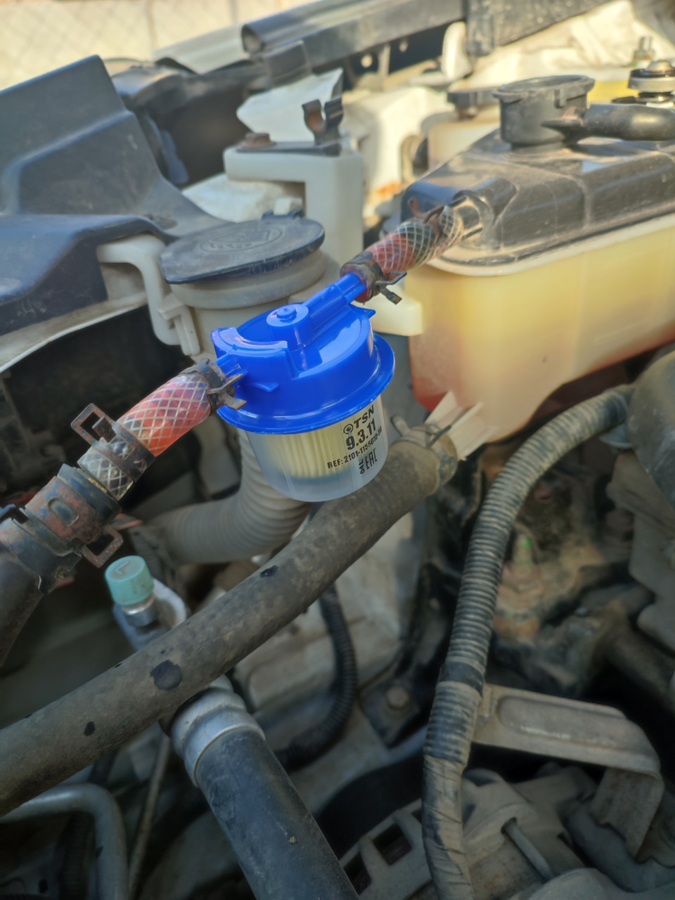 Ревизия дроссельной заслонки и замена фильтра на обратке антифриза ...