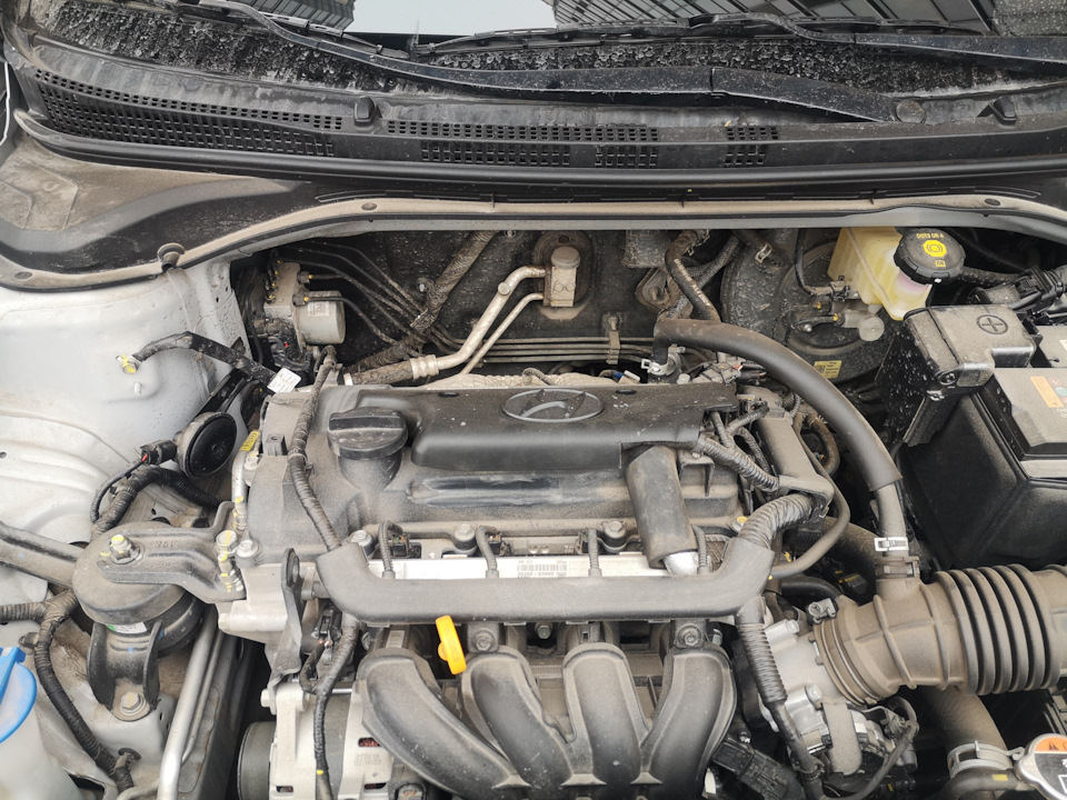 Крышка декоративная для двигателя 1,4 — Hyundai Accent (5G), 1,4 л ...