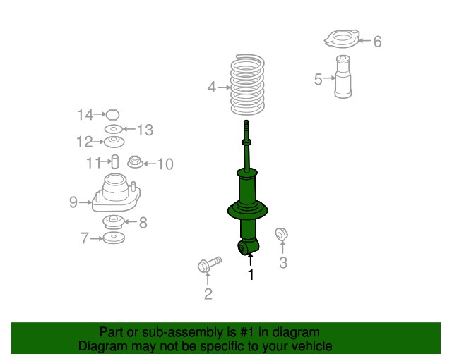 4162A122 Амортизатор Mitsubishi | Запчасти на DRIVE2
