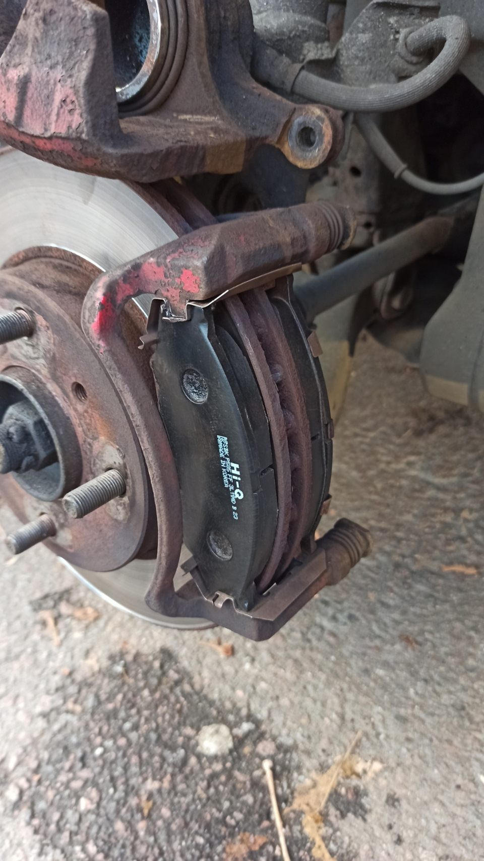 Замена колодок на SP1156 — Nissan Almera Classic (B10), 1,6 л, 2007 ...