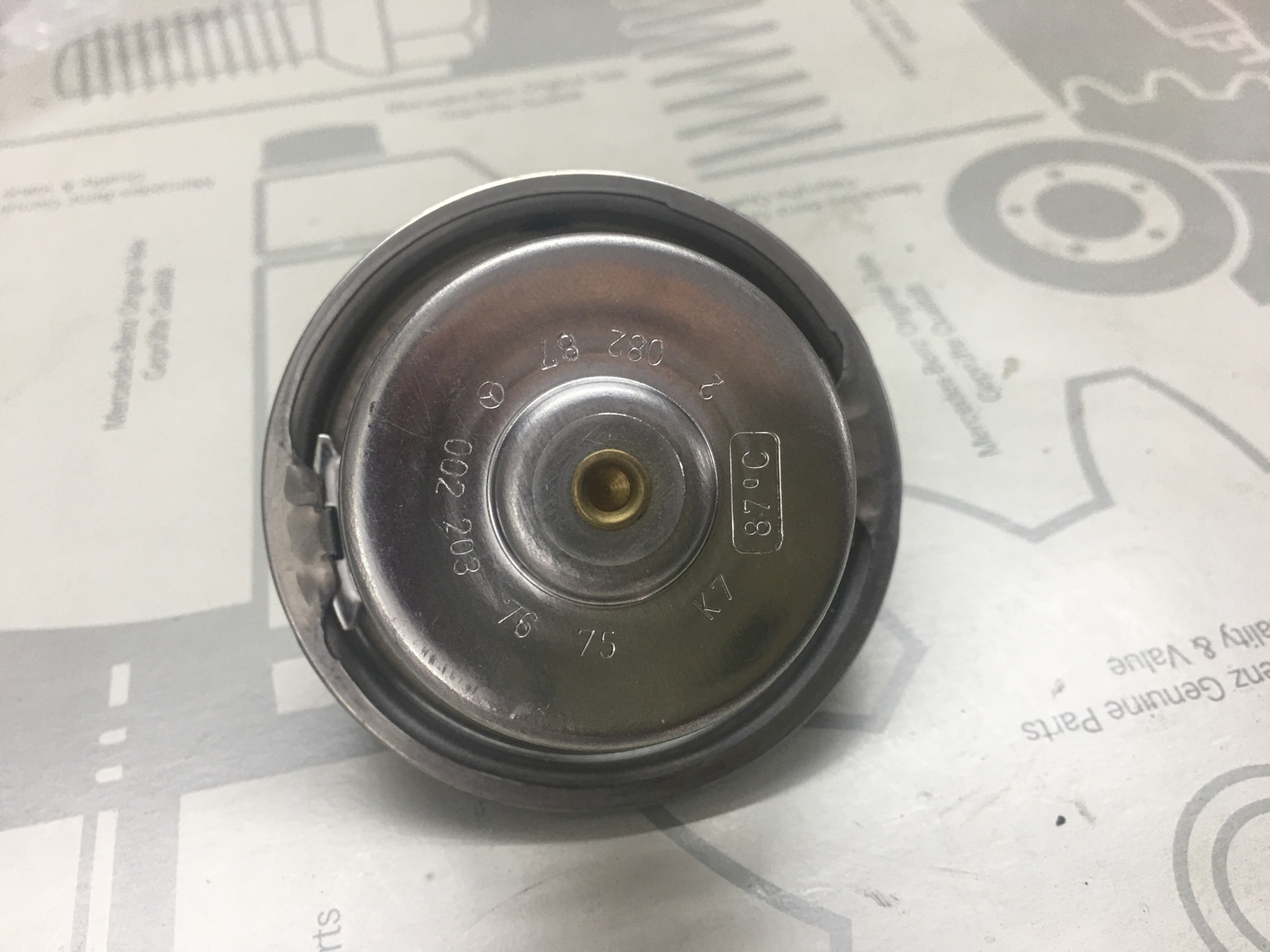 Восстановление М102. Термостат — Mercedes-Benz 190 (W201), 2 л, 1985 ...