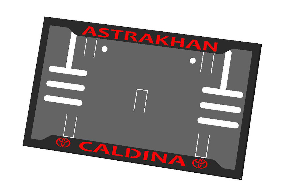 Рамка рамка= квадратный номер — Toyota Caldina (241), 2 л, 2003 года ...