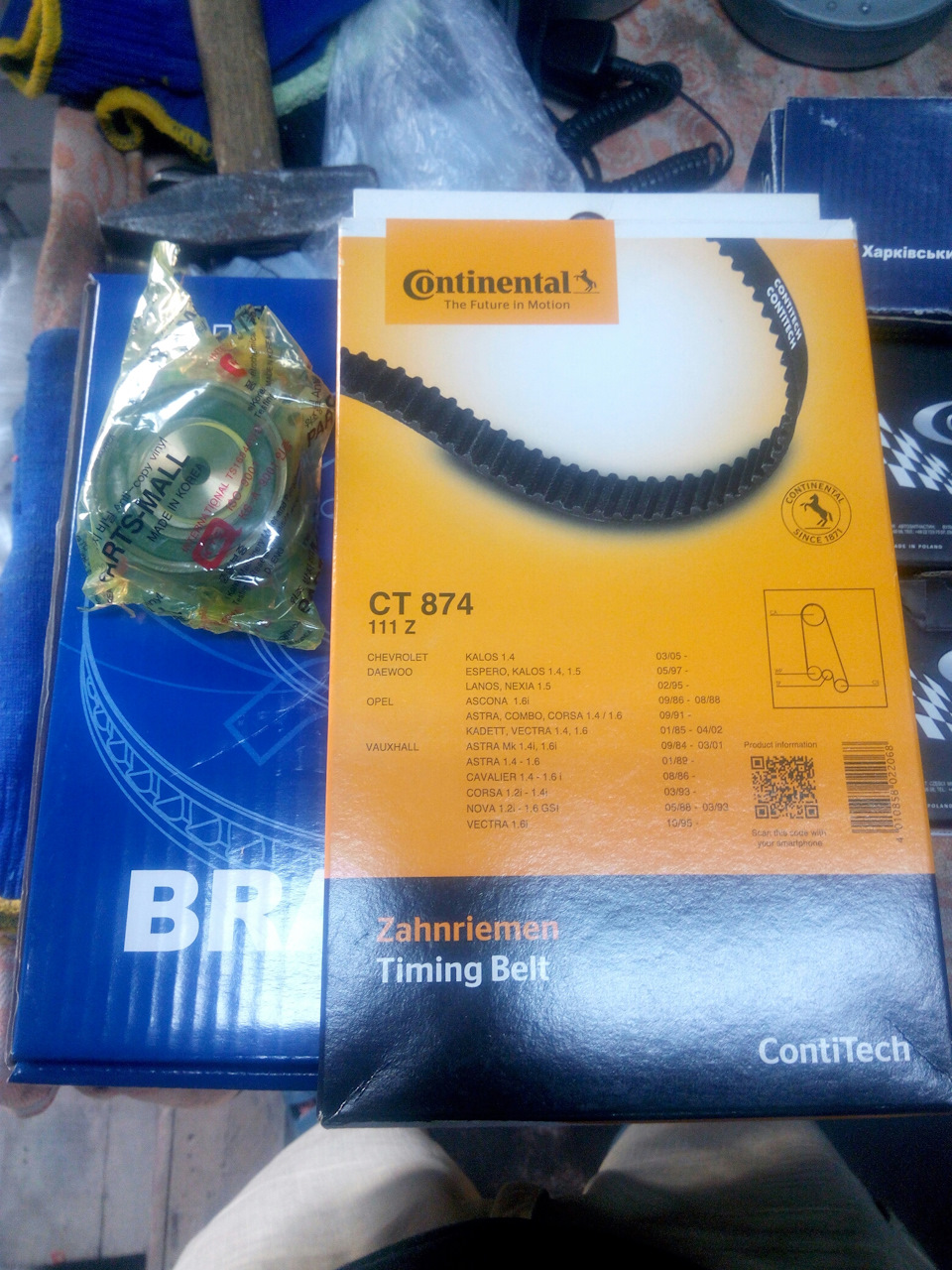 Замена ремня грм — Chevrolet Aveo 5-door (1G), 1,5 л, 2011 года ...