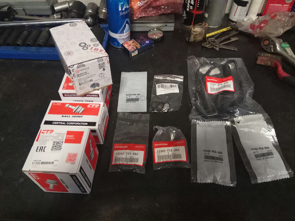 Замена шаровых! — Honda Accord (7G), 2,4 л, 2007 года | запчасти | DRIVE2