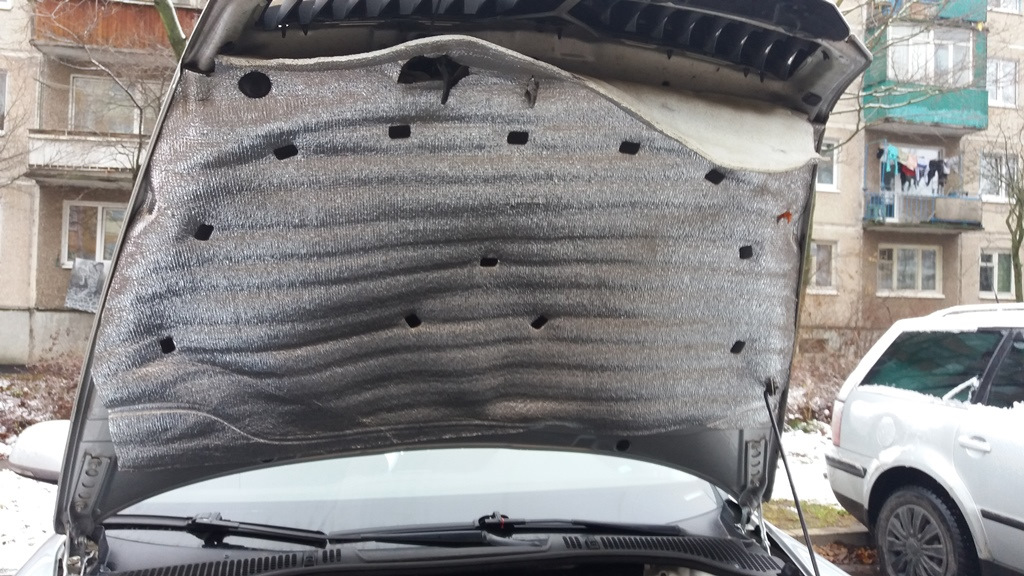 УТЕПЛИТЕЛЬ КАПОТА (УНИВЕРСАЛЬНЫЙ) — Skoda Octavia A5 Mk2, 1,6 л, 2009 ...